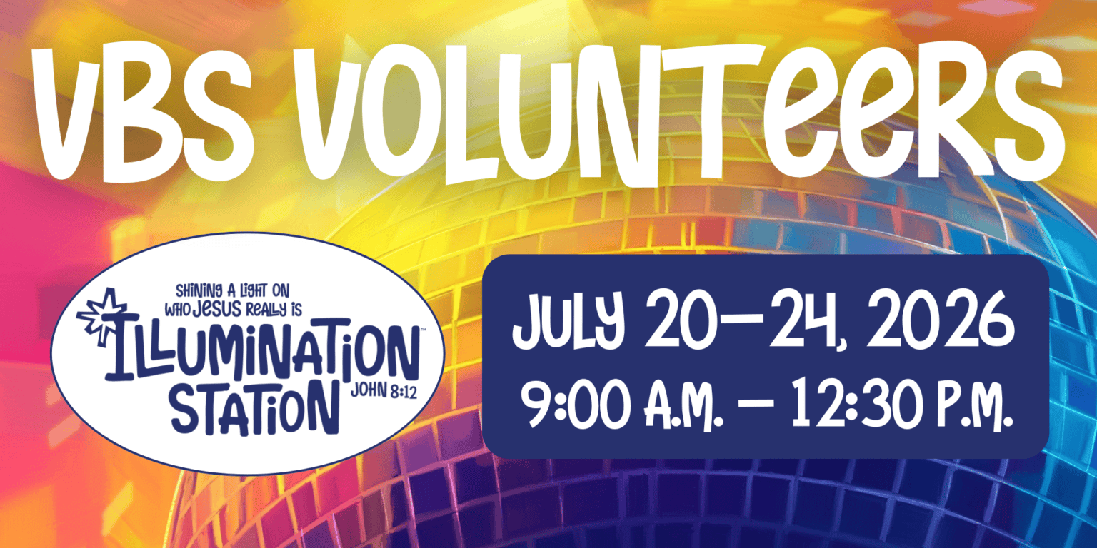 VBS Volunteers 2026 - Redeeming Grace Church